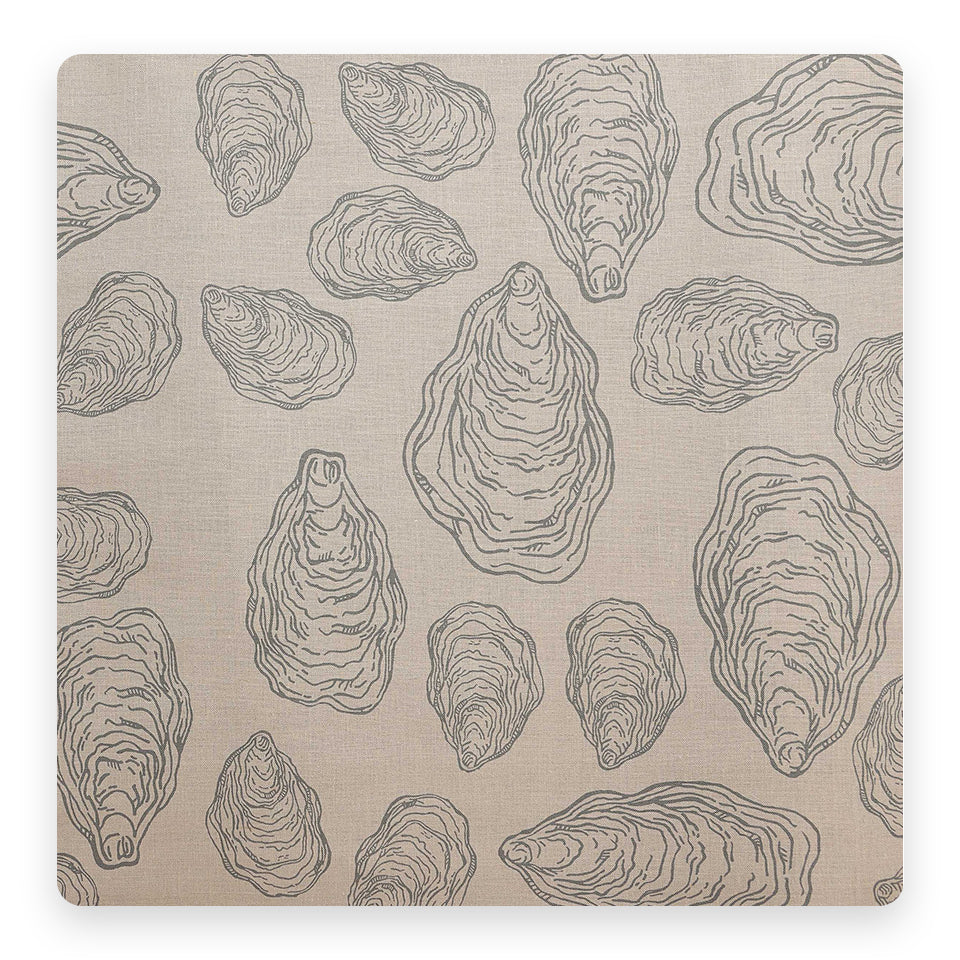 Oyster Shell Wallpaper - Grey and Beige | Laughing Gull Hill
